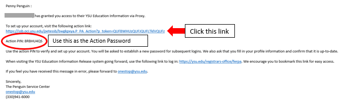 Education Information Release for Proxy (Instructions) | YSU
